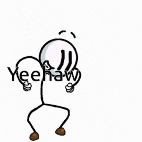 Yeehaw Stickman Dance GIF | GIFDB.com