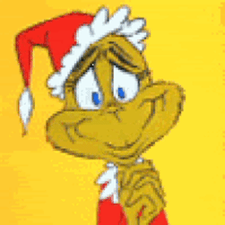 Yellow Grinch Pleading Smile GIF | GIFDB.com