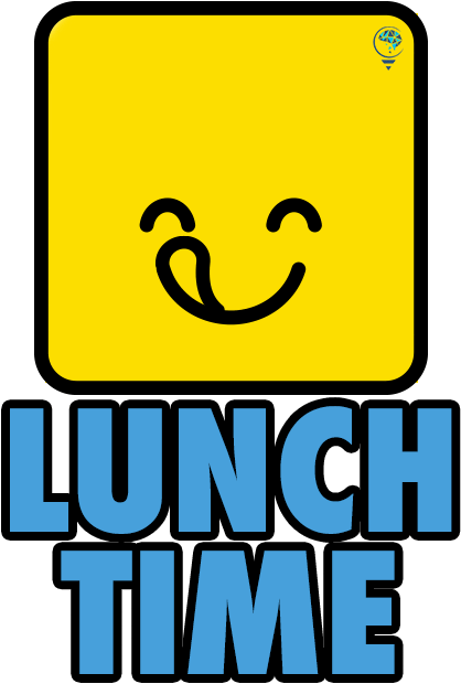 Yellow Happy Face Lunch Time GIF | GIFDB.com