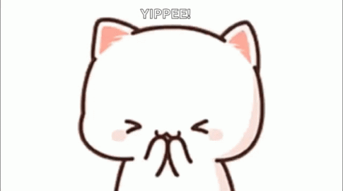 Yippee Cat Sticker GIF | GIFDB.com