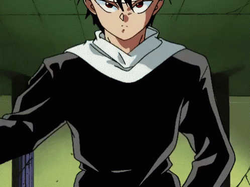 Yu Yu Hakusho Hiei Take Off Clothes Fierce GIF | GIFDB.com