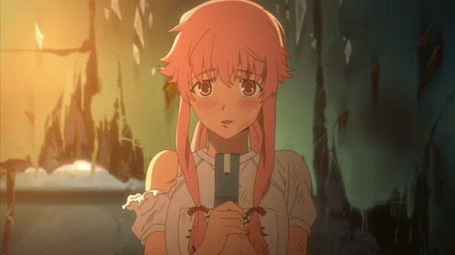 Yuno Gasai Anime Sad GIF | GIFDB.com
