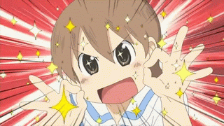 Yuuko Nichijou Sparkling Cute GIF | GIFDB.com