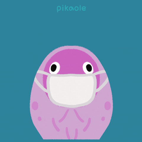 Animated Eel Wearing Mask
