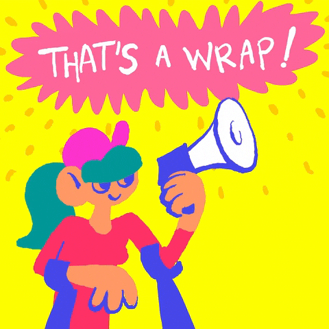 Completed Cartoon Girl With Megaphone