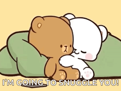 Cuddling Milk And Mocha Bear Snuggle GIF | GIFDB.com