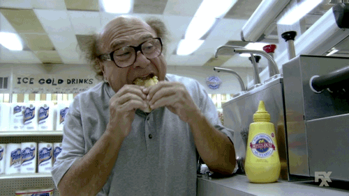 Danny Devito Eating Frantically