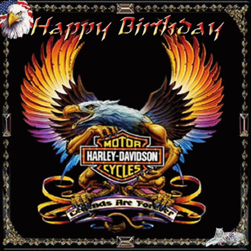 Harley Davidson Happy Birthday S