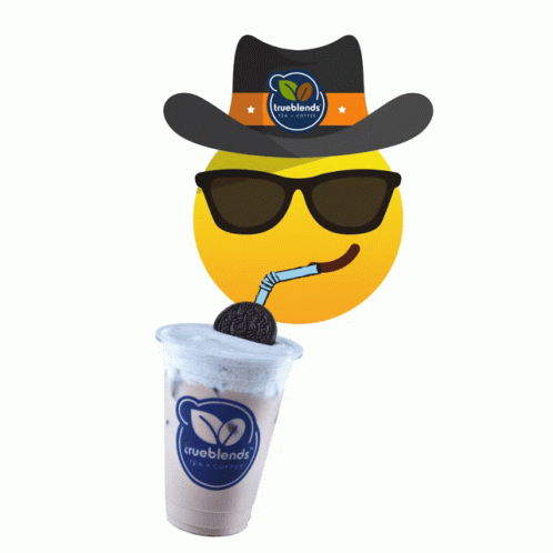 Hot Sun Emoji Drink Milk Tea