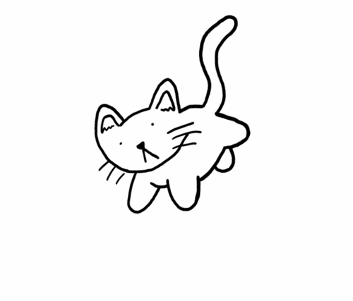 Cat Spinning Around Animation