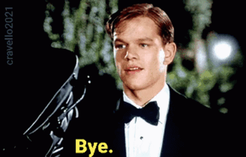 Matt Damon Bye So Long Farewell
