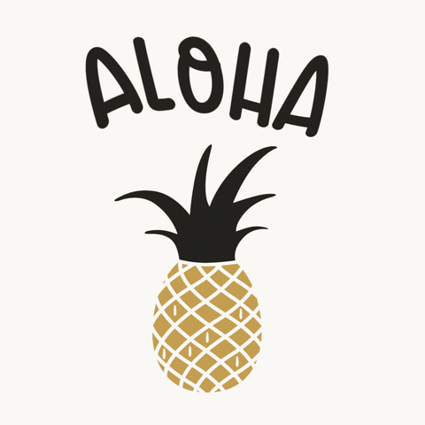 Minimalist Dancing Pineapple Dancing Aloha GIF | GIFDB.com