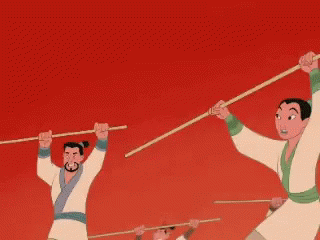 Mulan Kick Stick Training