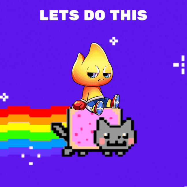 Neon Cat Carrying Annoyed Playember
