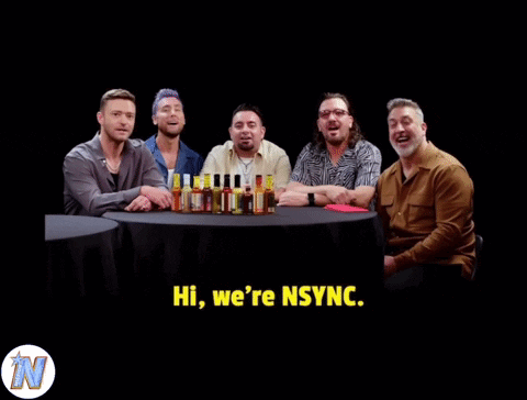 Nsync Guesting At Hot Ones Show