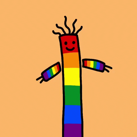 Rainbow Inflatable Tube Man Dancing