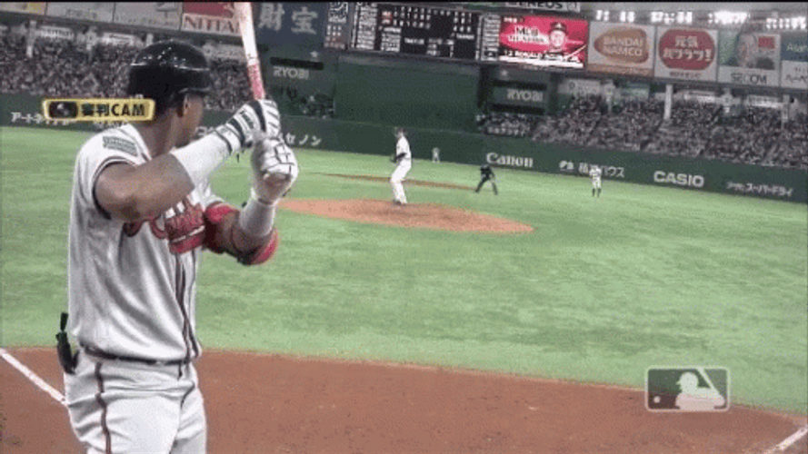 Ronald Acuna Jr Miss Hit GIF | GIFDB.com