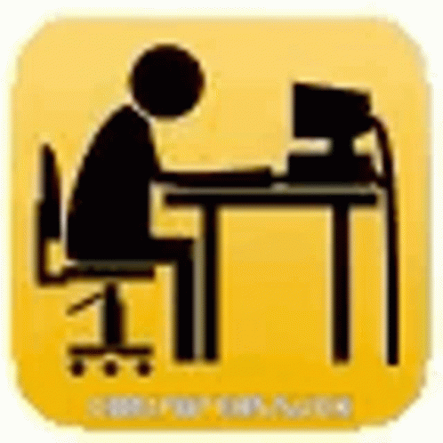 Stick Man Bang Head On Desk
