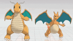 2 Animated Dragonite Dancing Together GIF | GIFDB.com