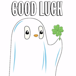 4 Leaf Clover Good Luck Ghost GIF | GIFDB.com
