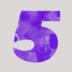 5 Typography Number GIF | GIFDB.com