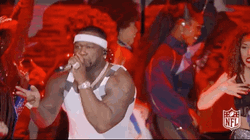50 Cent In Super Bowl Football GIF | GIFDB.com