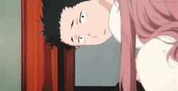 A Silent Voice Shoya Ishida Look Down GIF | GIFDB.com