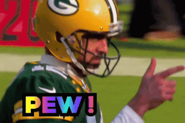 Aaron Rodgers Pew GIF | GIFDB.com