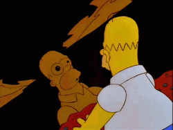 Acid Trip Alter Ego Reflection Homer Simpson GIF | GIFDB.com