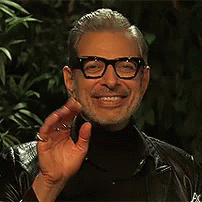 Actor Jeff Goldblum Wave GIF | GIFDB.com
