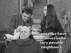 Addams Family Uncle Fester Morticia Gomez Peculiar GIF | GIFDB.com
