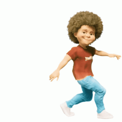 Afro Guy Simple Footsteps Break Dance GIF | GIFDB.com