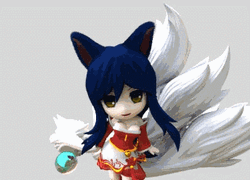 Ahri Dancing Sticker 3d GIF | GIFDB.com