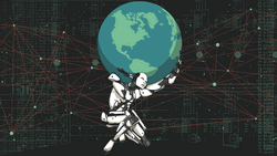 Ai Humanoid Carrying World GIF | GIFDB.com