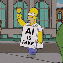 Ai Is Fake Homer Meme GIF | GIFDB.com