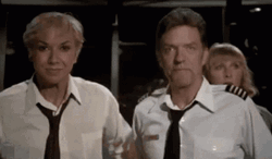 Airplane Movie Captain Collapsed GIF | GIFDB.com