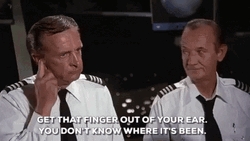 Airplane Movie Get That Finger Out GIF | GIFDB.com