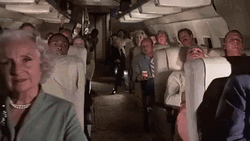 Airplane Passengers Interested GIF | GIFDB.com