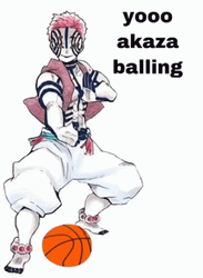 Akaza Playing Ball GIF | GIFDB.com