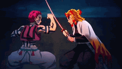 Akaza Versus Rengoku GIF | GIFDB.com