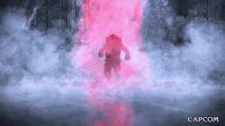 Akuma Behind Red Smoke GIF | GIFDB.com