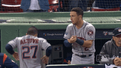 Alex Bregman Clapping On Sideline GIF | GIFDB.com