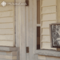 Alexis Rose Peeking Schitts Creek Hey GIF | GIFDB.com
