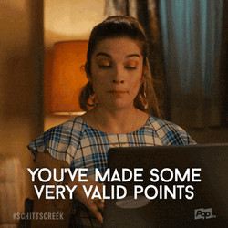 Alexis Rose You've Made Some Very Valid Points GIF | GIFDB.com