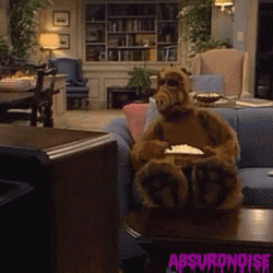 Alf Eating Popcorn GIF | GIFDB.com