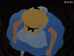 Alice Rabbit Hole Falling GIF | GIFDB.com