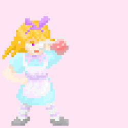 Alice Wonderland Pixel Artwork Gulp GIF | GIFDB.com