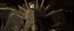 Alien Chestburster Xenomorph Attaching Face GIF | GIFDB.com
