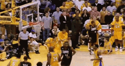 Allen Iverson Practice Stepping Over Tyronn Lue GIF | GIFDB.com