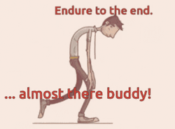 Almost There Slouch Defeated Man Cartoon GIF | GIFDB.com
